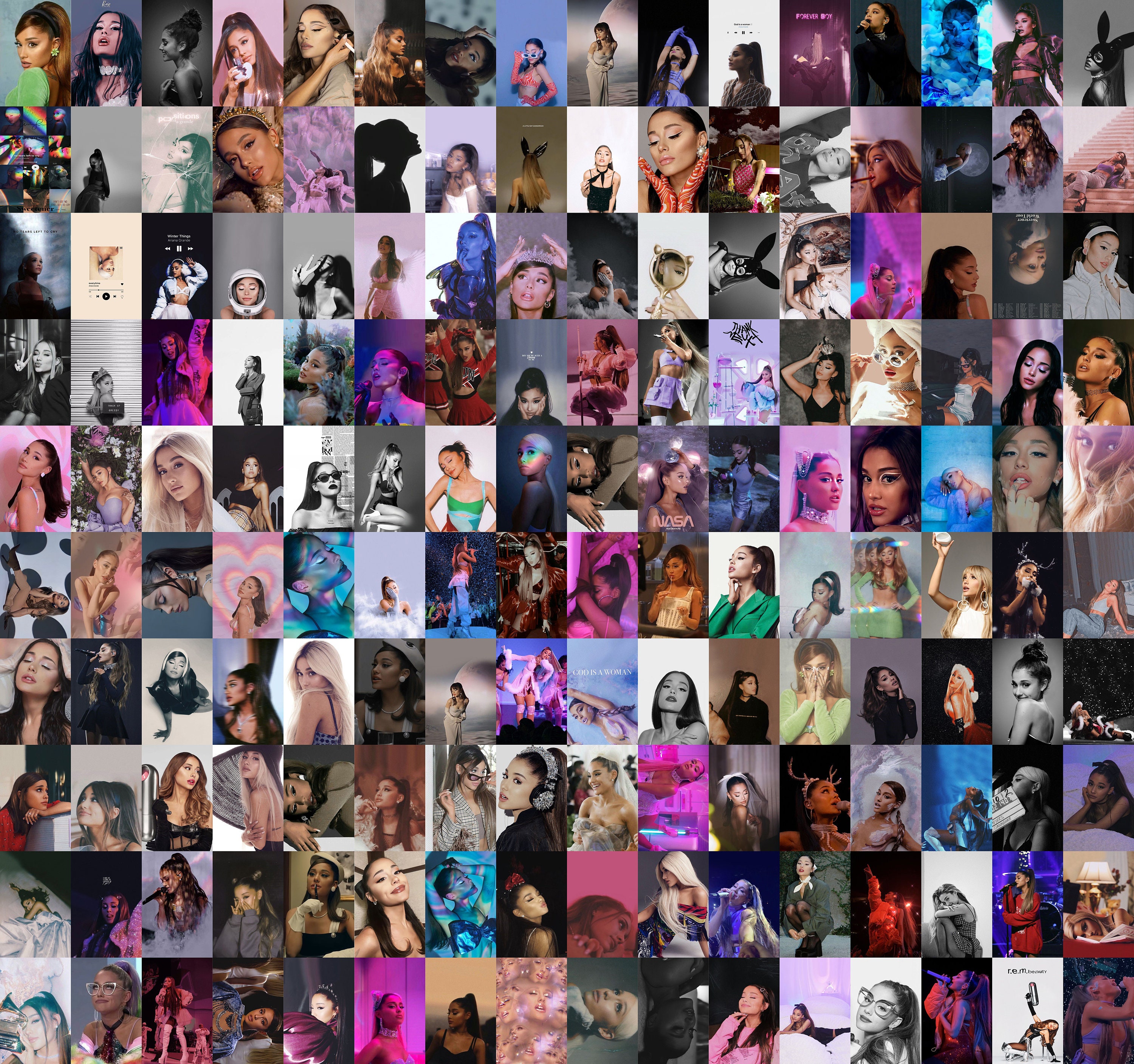160 PCS Ariana Grande Posters Collage Kit Arianator Fan Art Digital ...