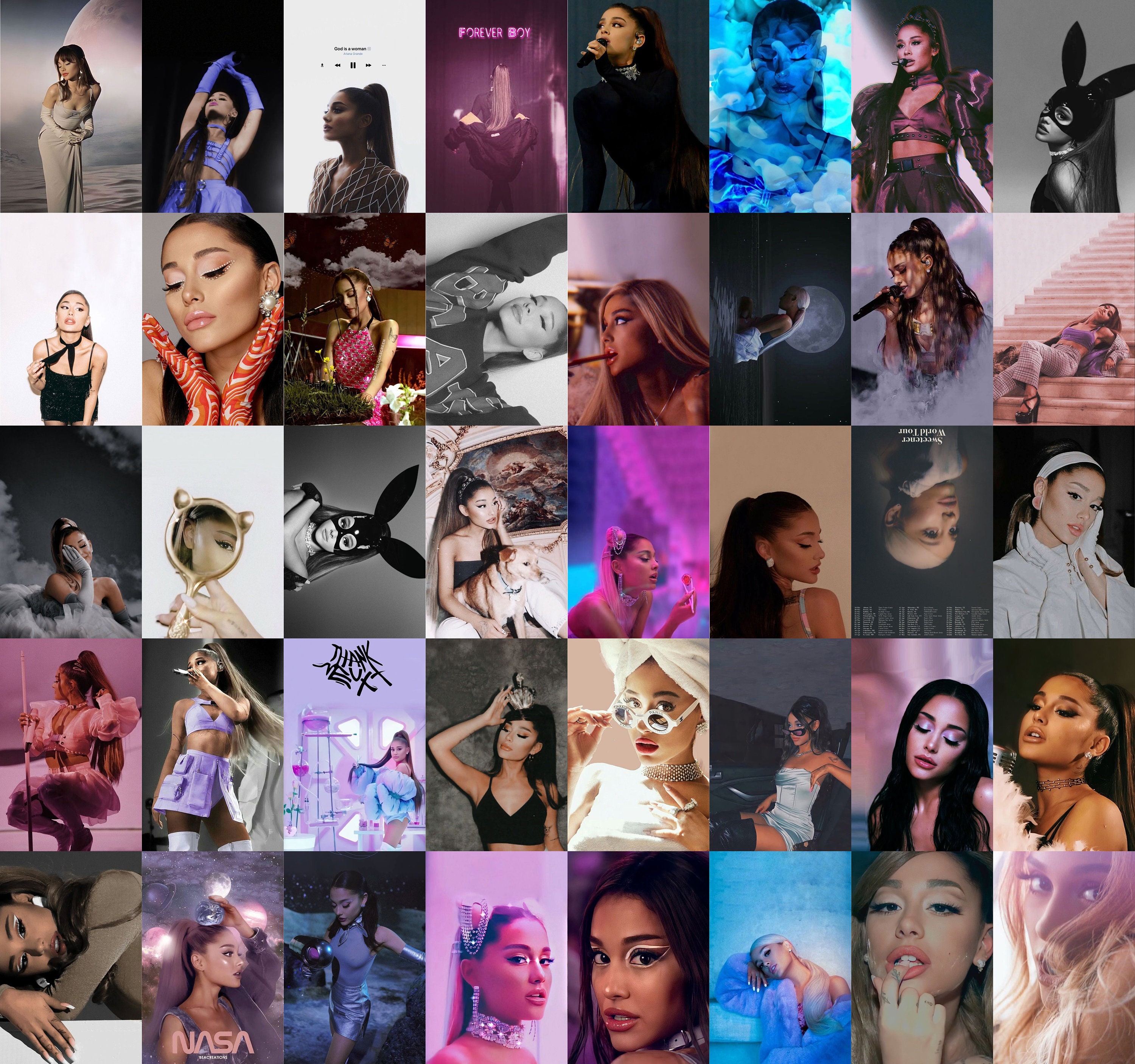 160 PCS Ariana Grande Posters Collage Kit Arianator Fan Art Digital ...