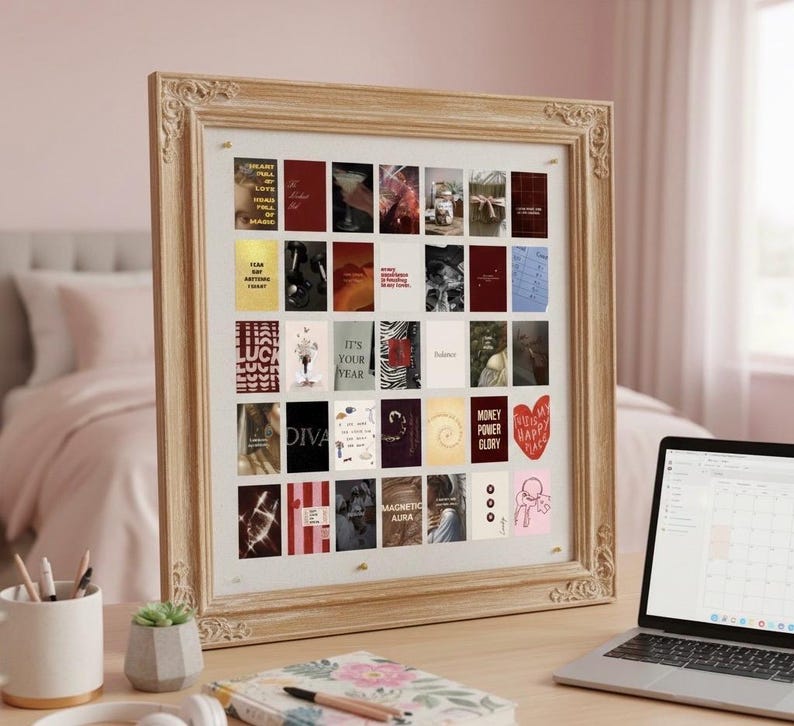 35 PCS | 2026 Mini Vision Board Wish List Aesthetic Ideas Abundance ...