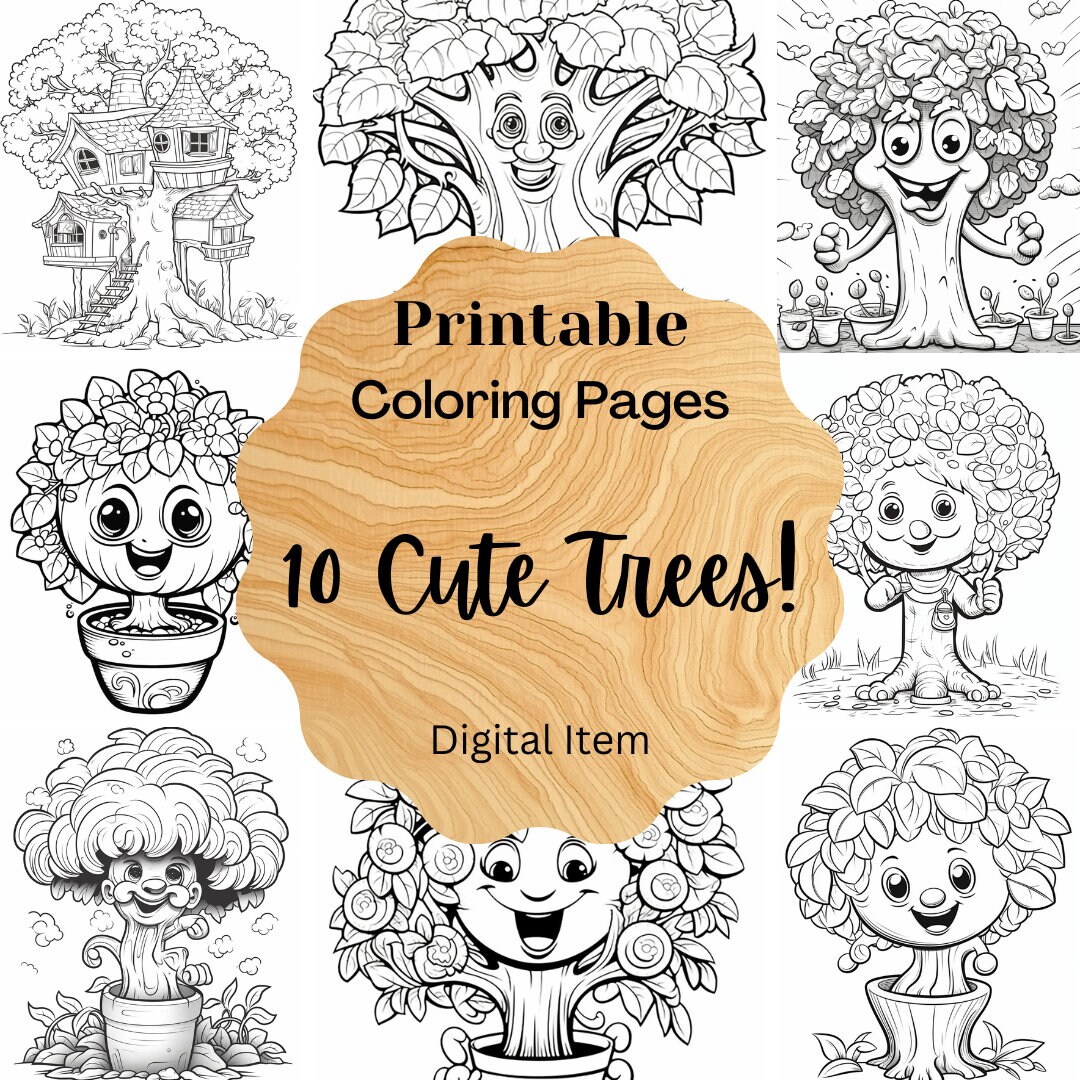 Orange Tree Coloring Page