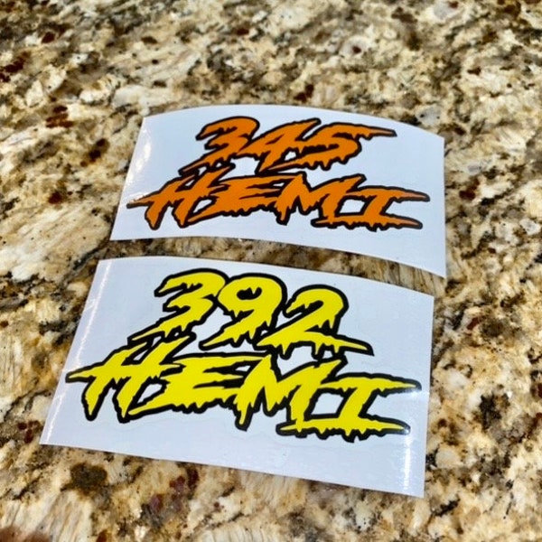 392 Hemi Badge Decal - Etsy UK
