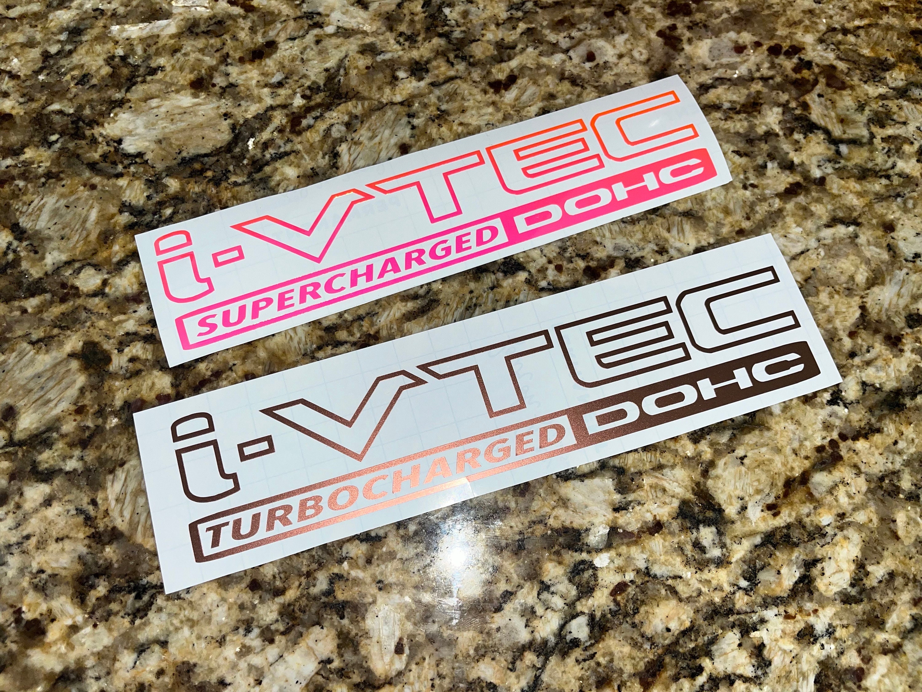 Custom Personalized I-VTEC DOHC Decal Set - Etsy