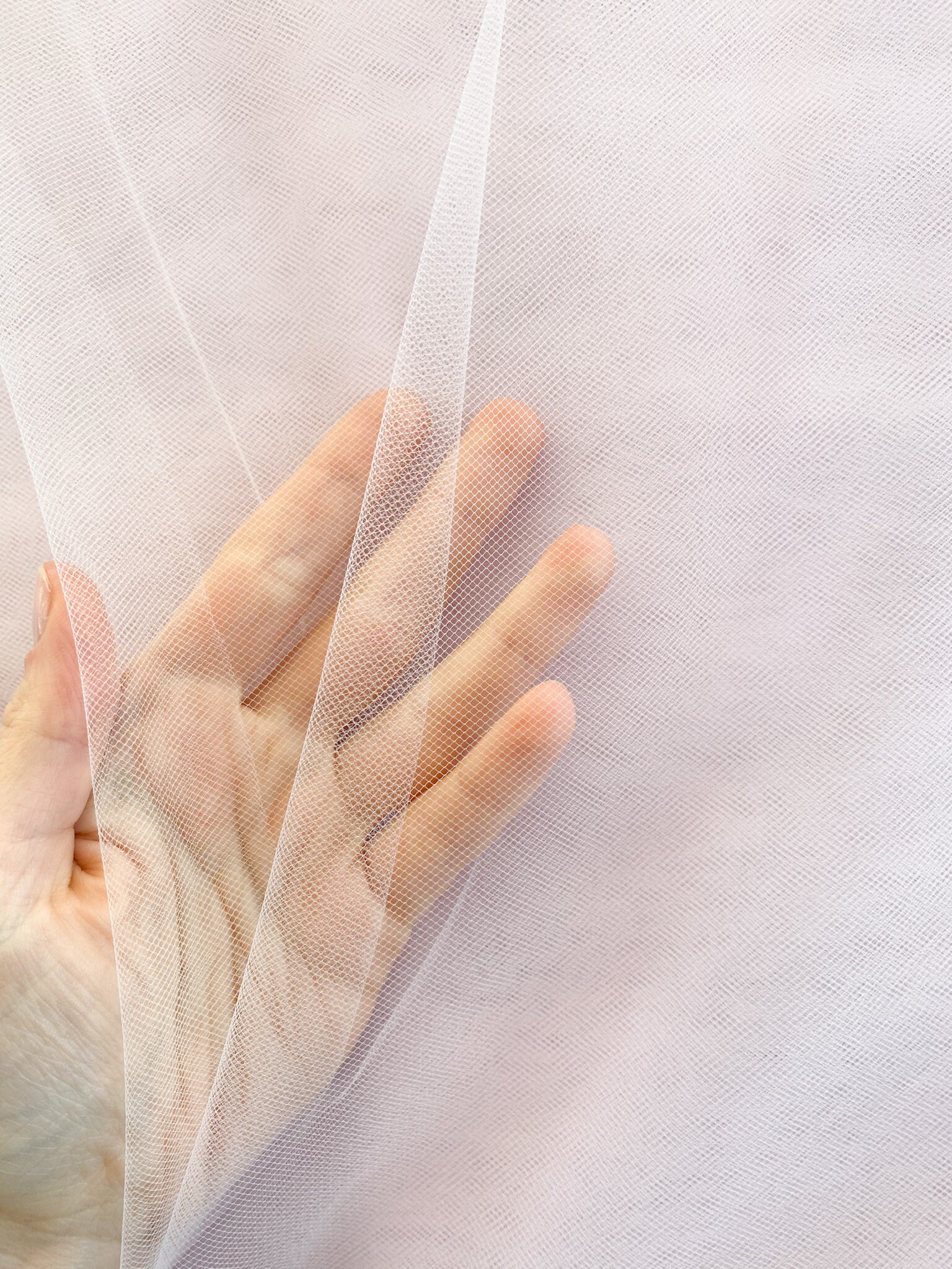 Stretch Bridal Tulle Fabric by the Yard, 54 Inches Wide Net Fabric ...