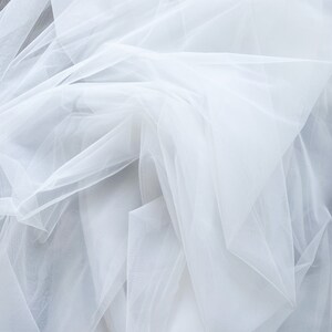 Stretch Bridal Tulle Fabric by the Yard, 300 Cm/118 Inches Wide Net ...