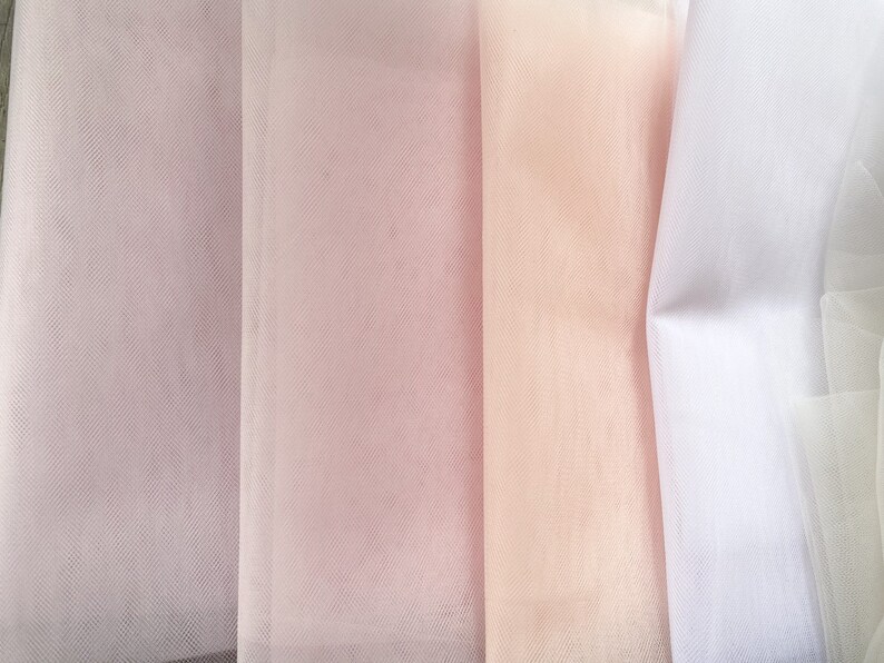 Stretch Bridal Tulle Fabric by the Yard, 54 Inches Wide Net Fabric ...