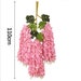 12 Pack Artificial Wisteria Hanging Flowers Fake Wisteria Vines Silk ...