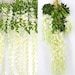 12 Pack Artificial Wisteria Hanging Flowers Fake Wisteria Vines Silk ...