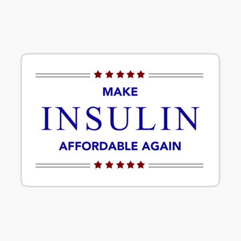 Make Insulin Affordable Decal Sticker - Etsy