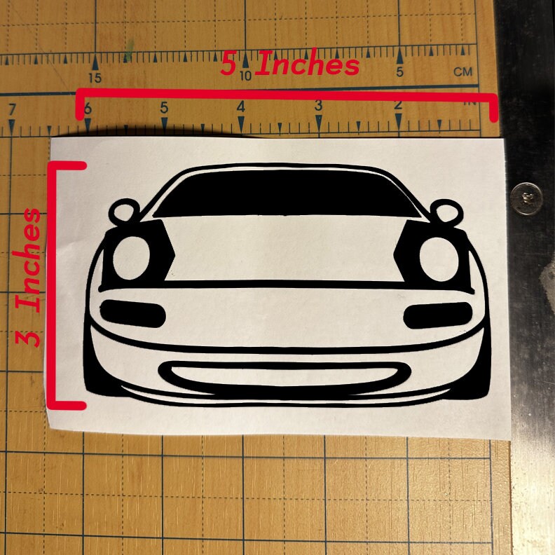 Miata Winking/fish Eye Jdm Bumper Sticker - Etsy