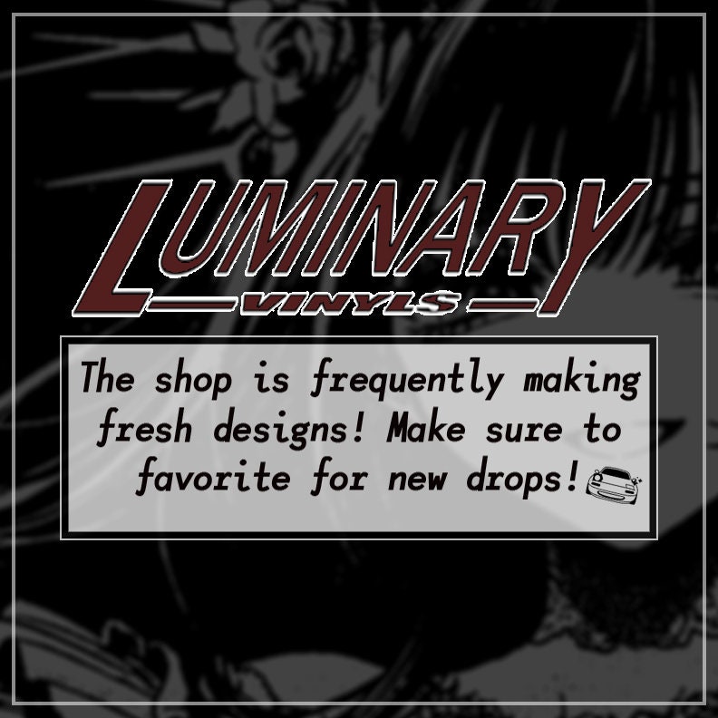 Miata Winking/fish Eye Jdm Bumper Sticker - Etsy