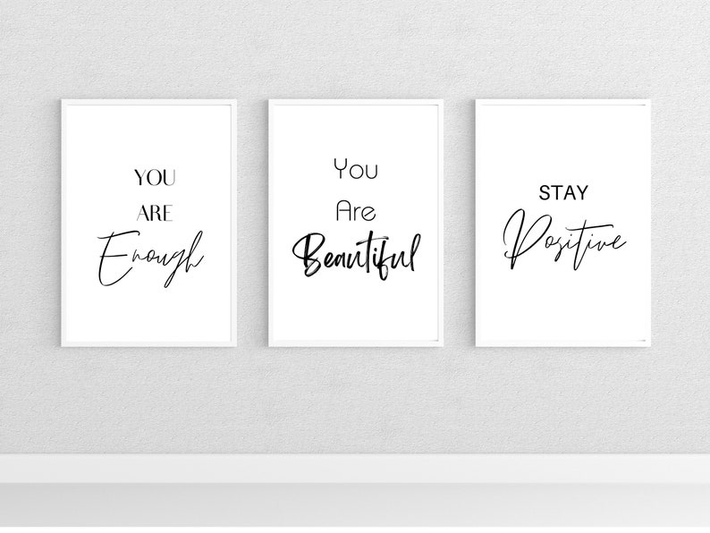 Printable empowering Affirmations Word Quotes Wall - Etsy