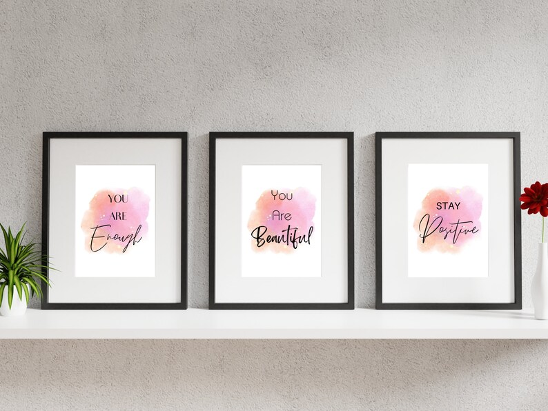 Printable empowering Affirmations Word Quotes Wall - Etsy