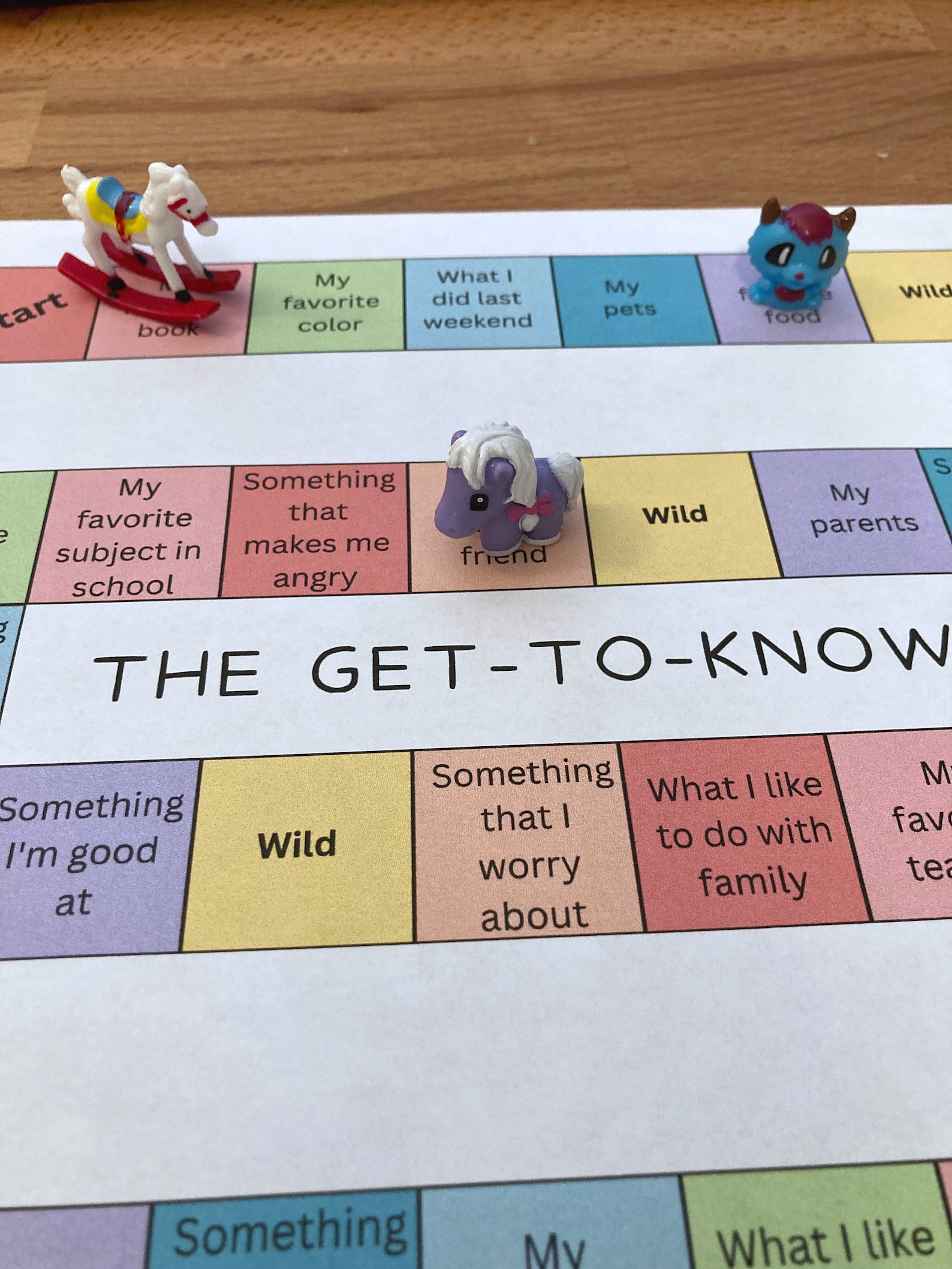 Get to Know You Game Printable - Play Therapy - Child Therapy ...