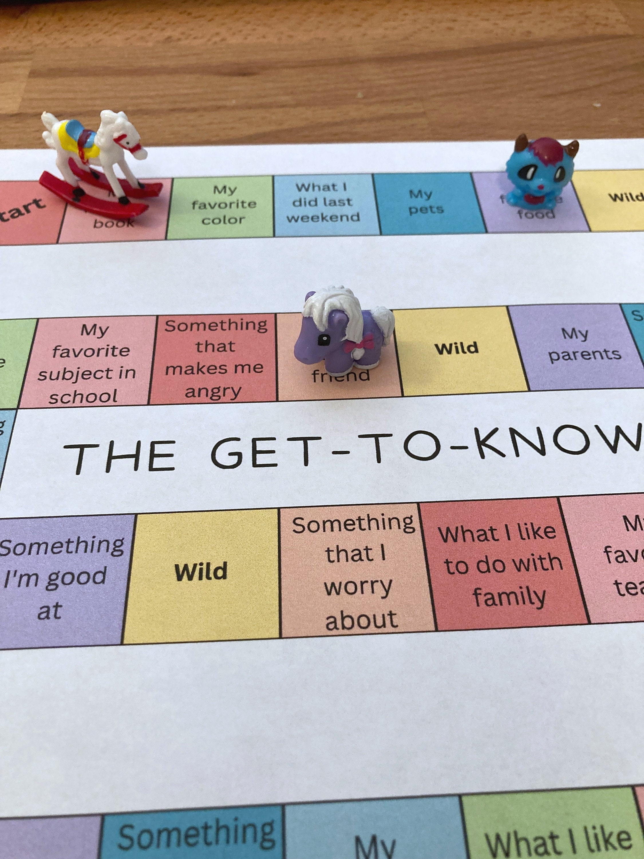 Get to Know You Game Printable - Play Therapy - Child Therapy ...