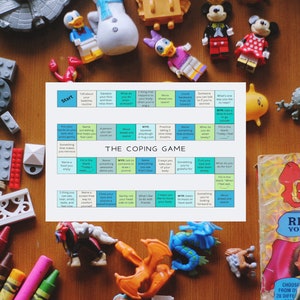 Coping Game Printable - Play Therapy - Child Therapy - Counseling ...