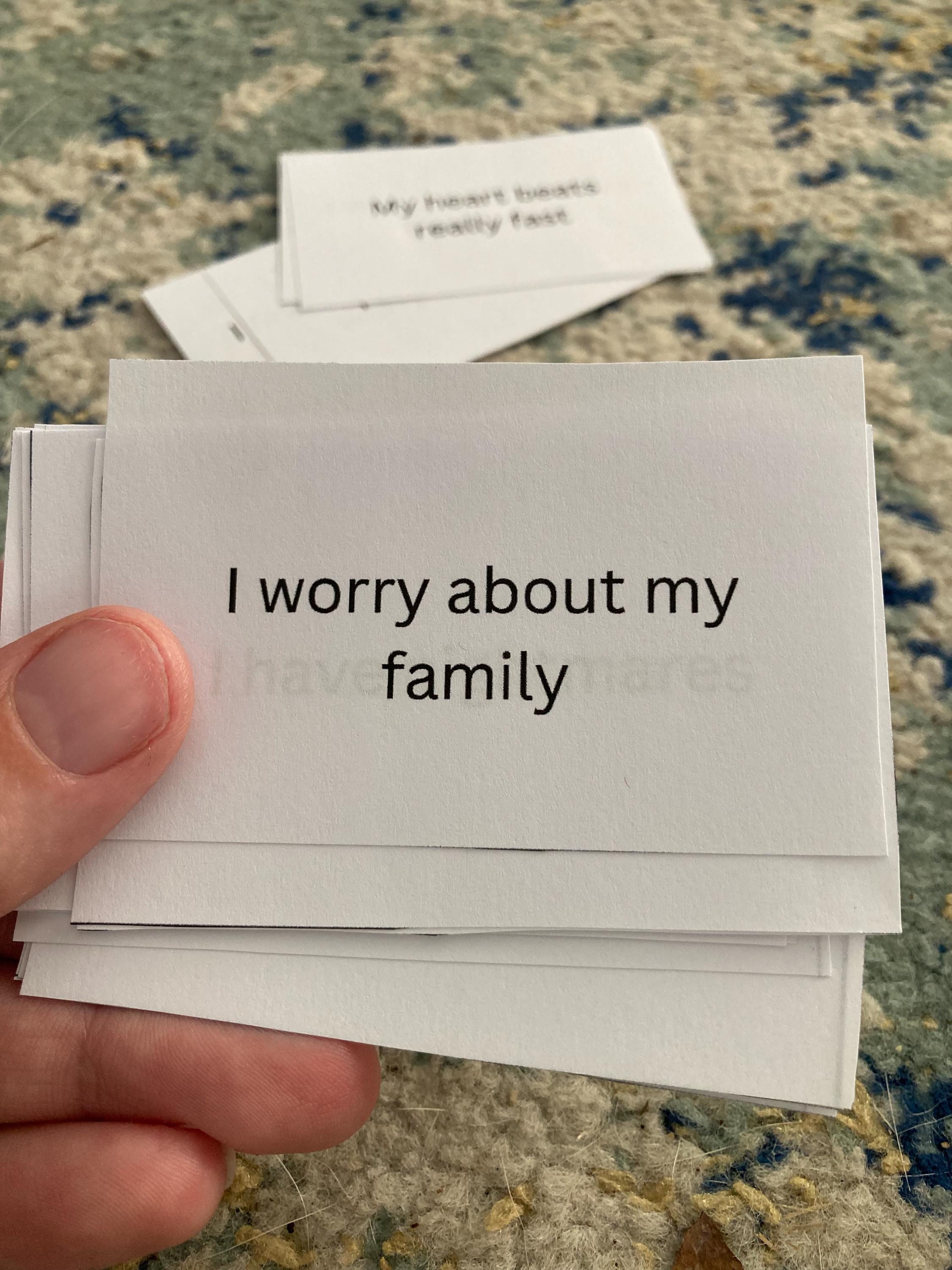 Anxiety Statement Cards - Printable - Child Therapy - Play Therapy - Etsy
