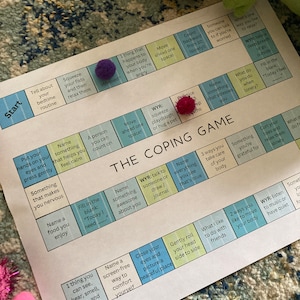 Coping Game Printable - Play Therapy - Child Therapy - Counseling ...