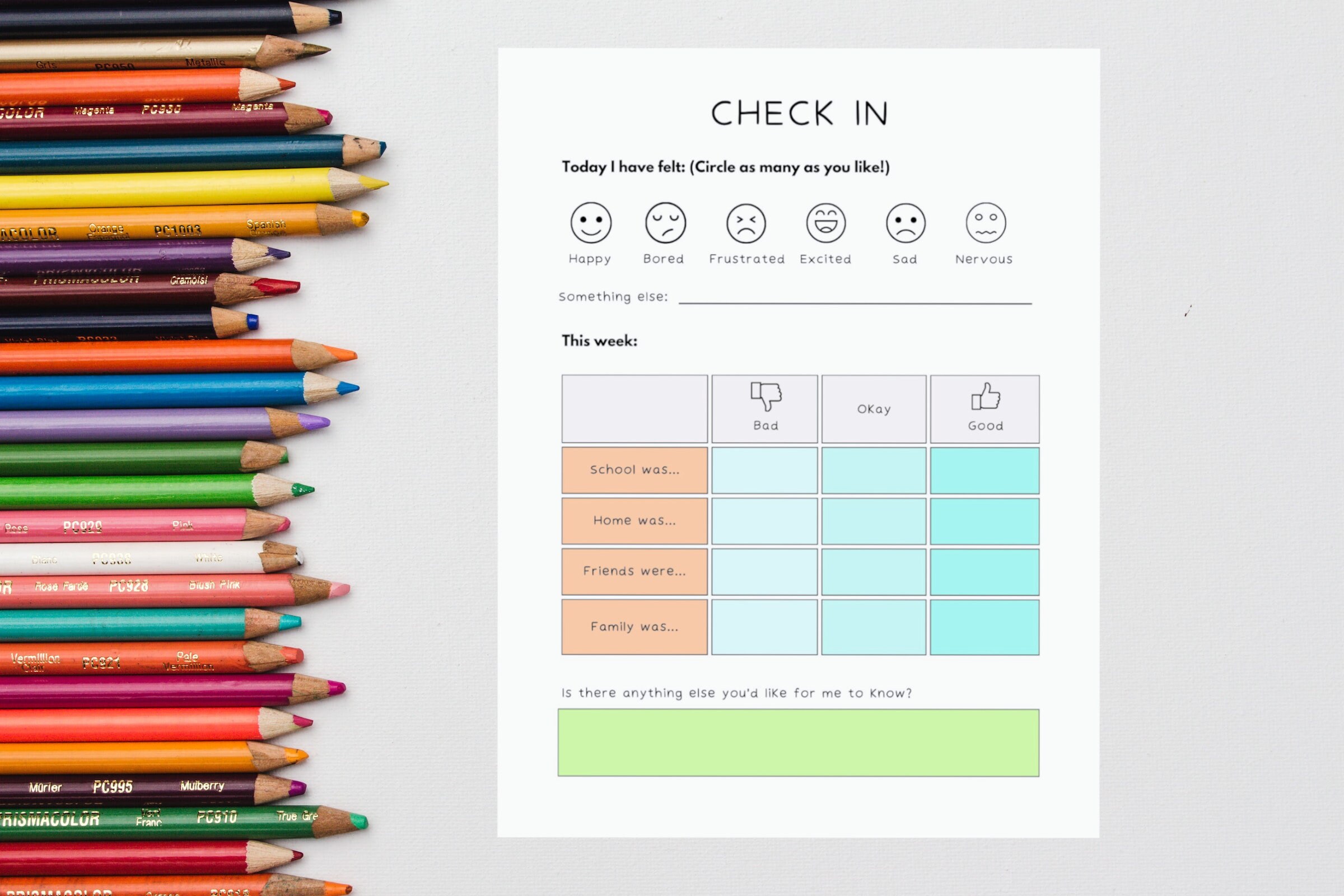 Client Check-in - Play Therapy - Child Therapy - Self-report - Etsy