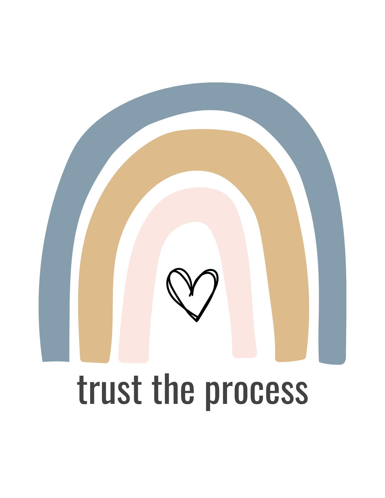 Trust the Process Printable Printable Decor Play Therapy Office Decor ...