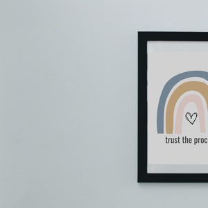 Trust the Process Printable Printable Decor Play Therapy Office Decor ...