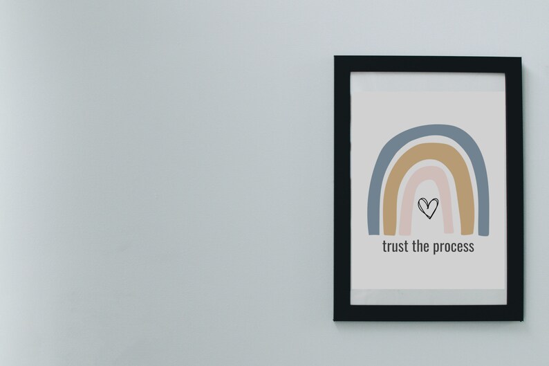 Trust the Process Printable Printable Decor Play Therapy Office Decor ...