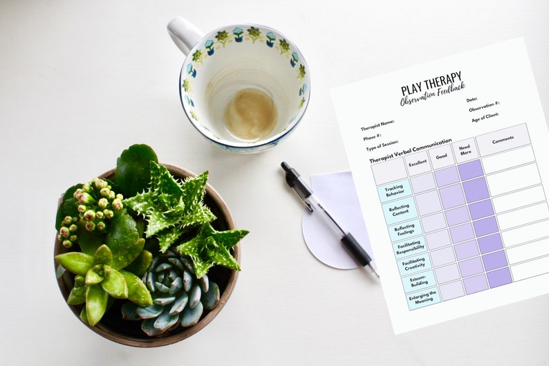 Play Therapy Supervision Observation Form - Play Therapy - Supervision ...