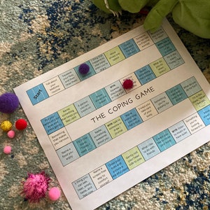 Coping Game Printable - Play Therapy - Child Therapy - Counseling ...
