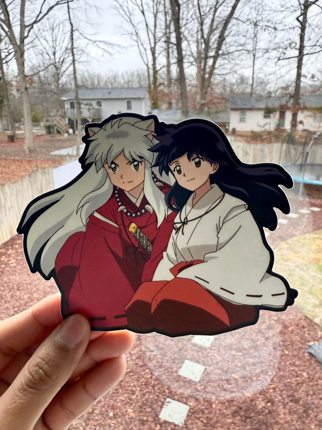 Demon Dog Anime Stickers, Car Sticker, Anime Peekers for Cars, Water ...