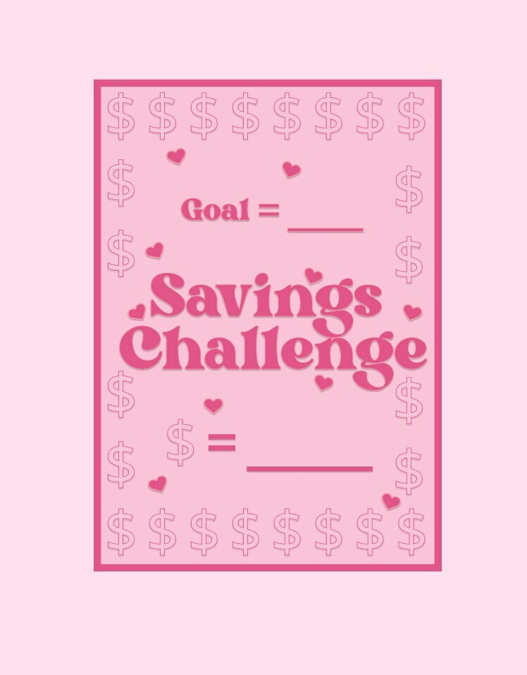 Digital Savings Challenge Templates - Etsy