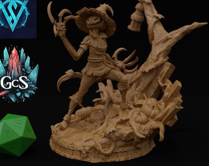 Queen of the Harvest Witchsong Miniatures Large/huge Scarecrow or 100mm ...