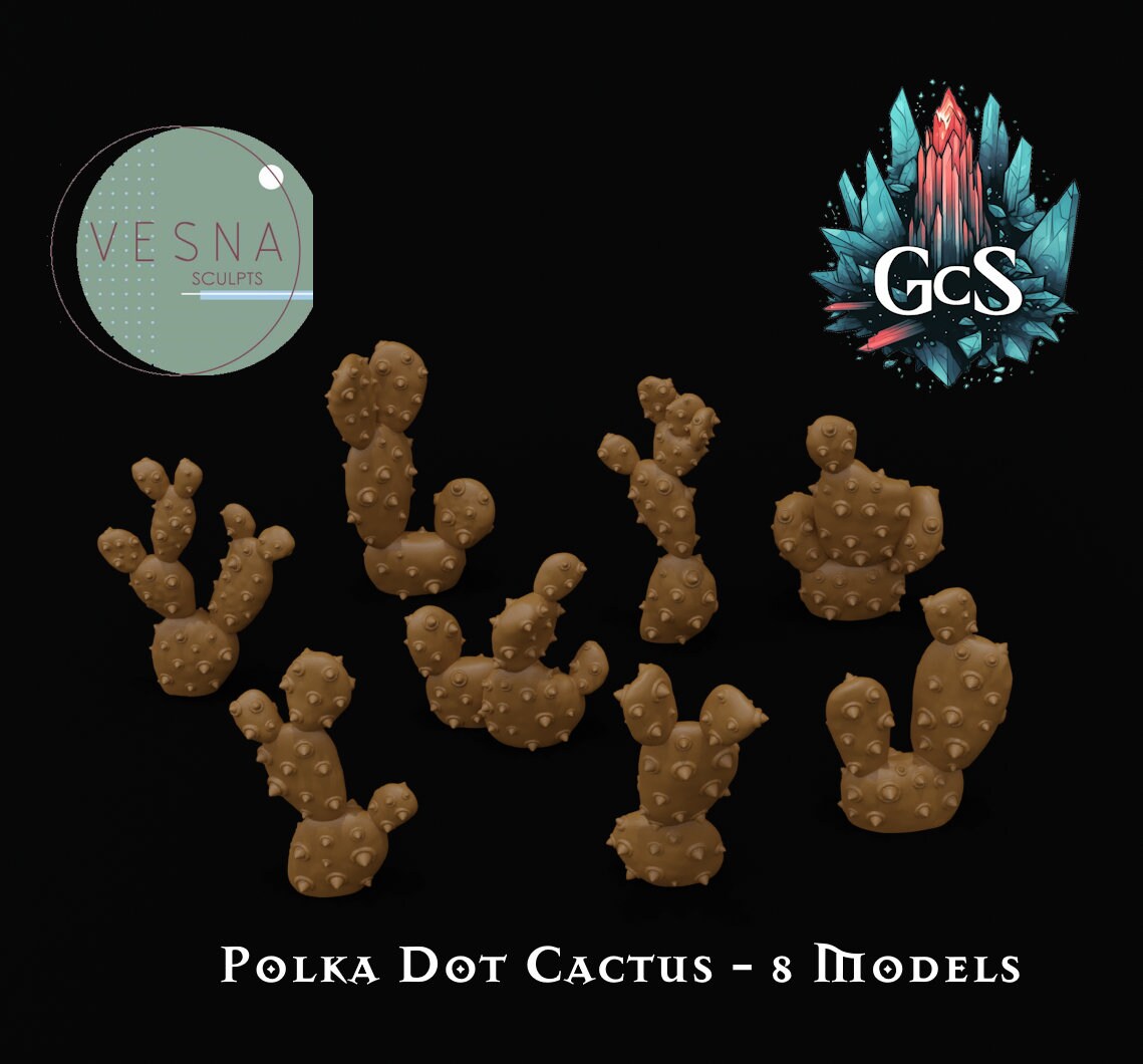 Cactus Basing Bits - Vesna Sculpts - Dnd | Pathfinder | Warhammer | Aos ...