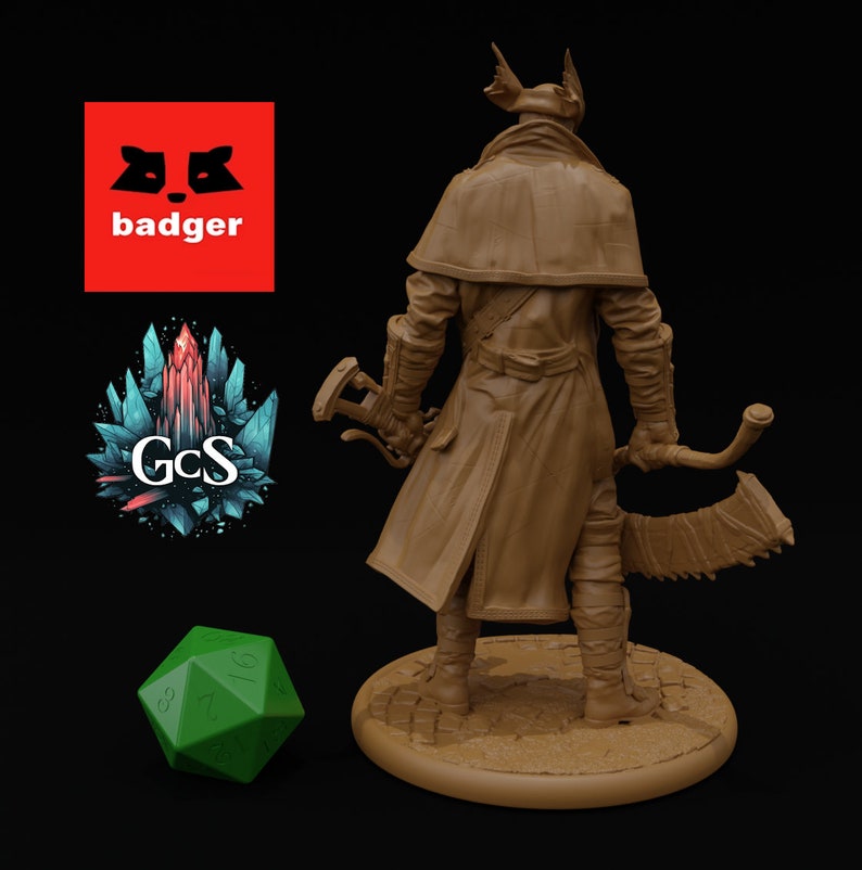 The Hunter - Redbadger Games - 32mm/75mm Display Figure - Bloodborne ...