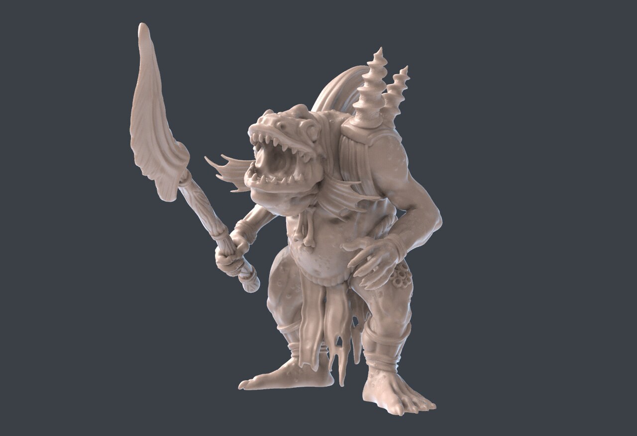 Fishfolk Warriors Dnd Pathfinder TTRPG Medium Monsters Sync Ratio ...