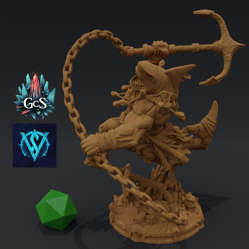Anchor Whirler - Witchsong Miniatures - Large/gargantuan Mini or 100mm ...