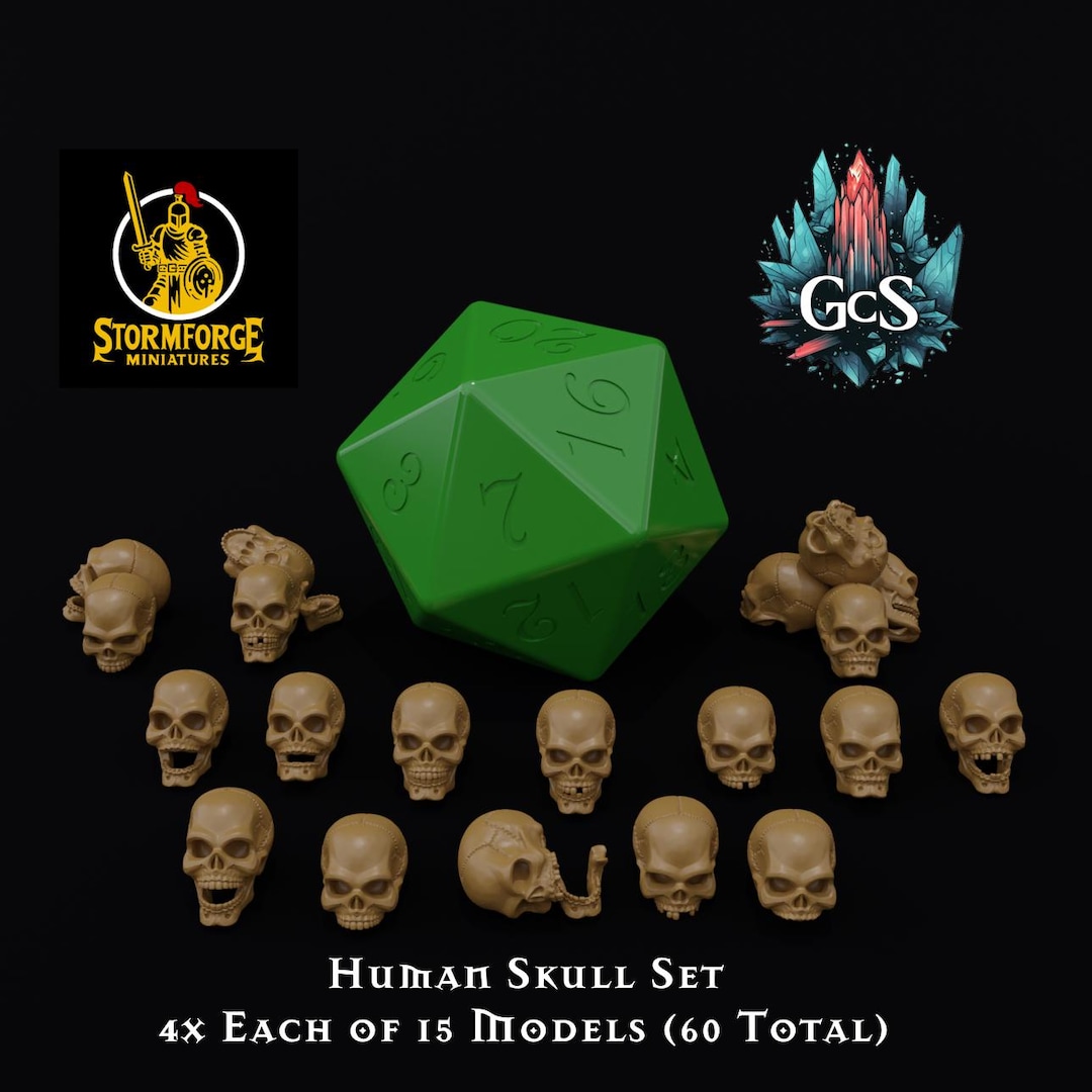Skull & Bone Scatter Terrain - Stormforge Miniatures - Dnd | Pathfinder ...