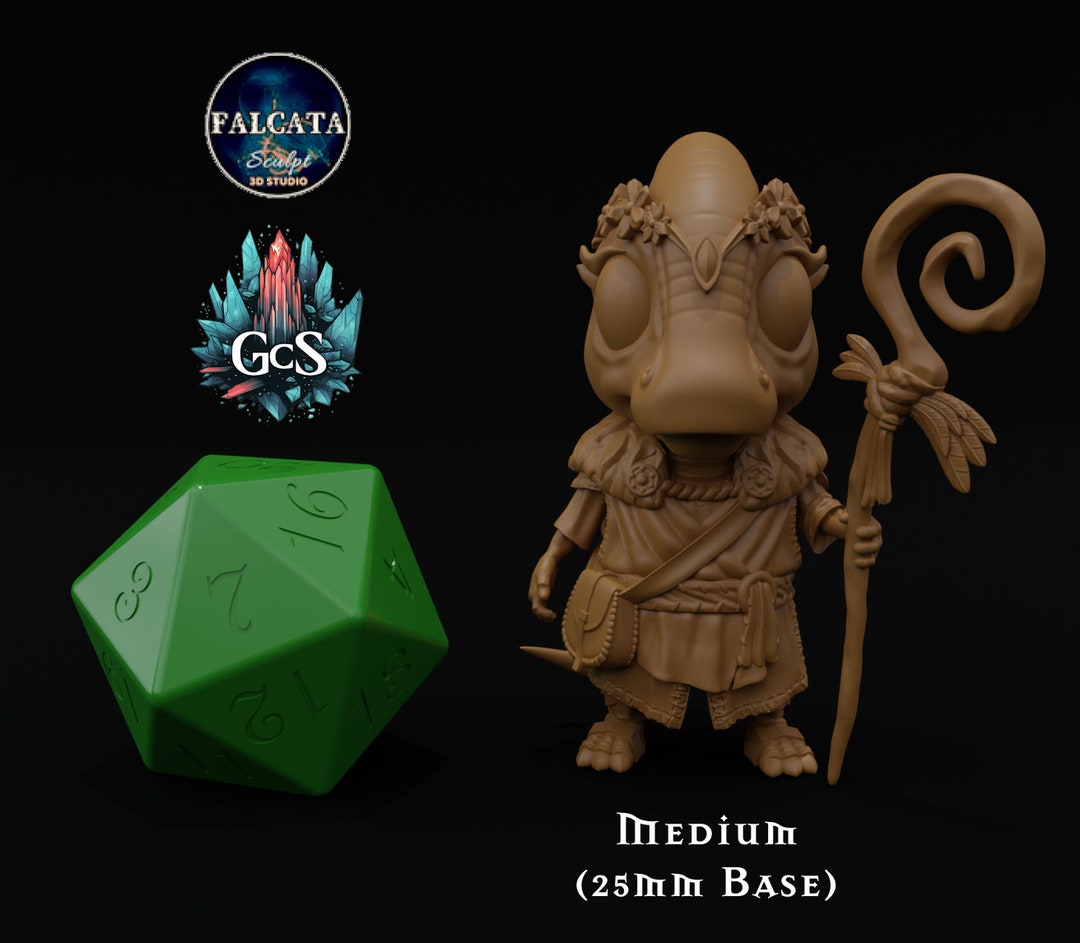 Parasaurolophus Druid - Falcata3d - Chibi Dino Hero - Dnd | Pathfinder ...