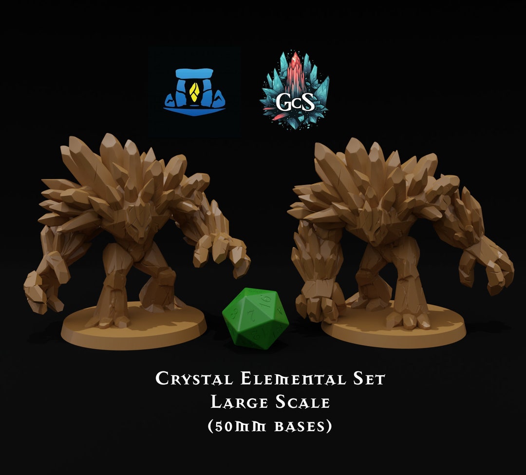 Crystal Elementals - Wishgate Studios - Medium/large Elementals - Dnd ...