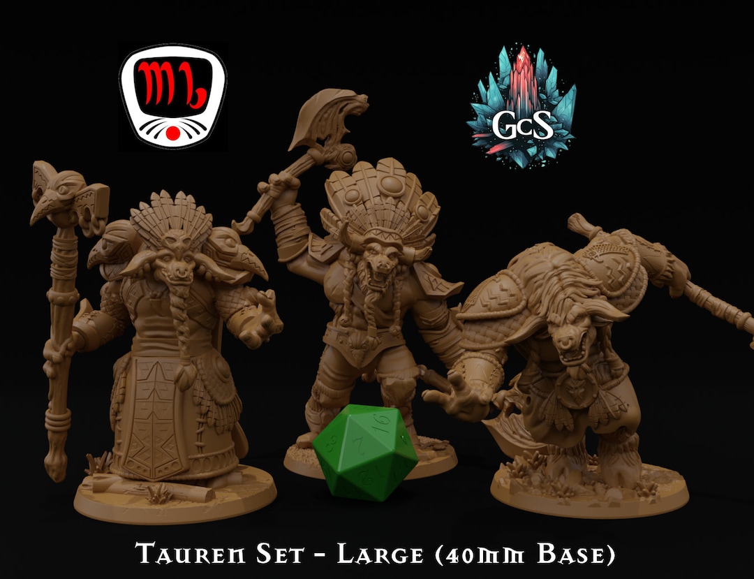 Tauren/minotaurs - Mojibakes Collectibles - Large Scale Miniatures ...