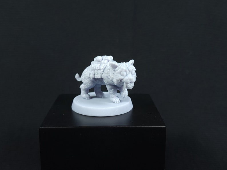 Saber Toothed Tiger Falcata3d Chibi Dino Pet Dnd - Etsy