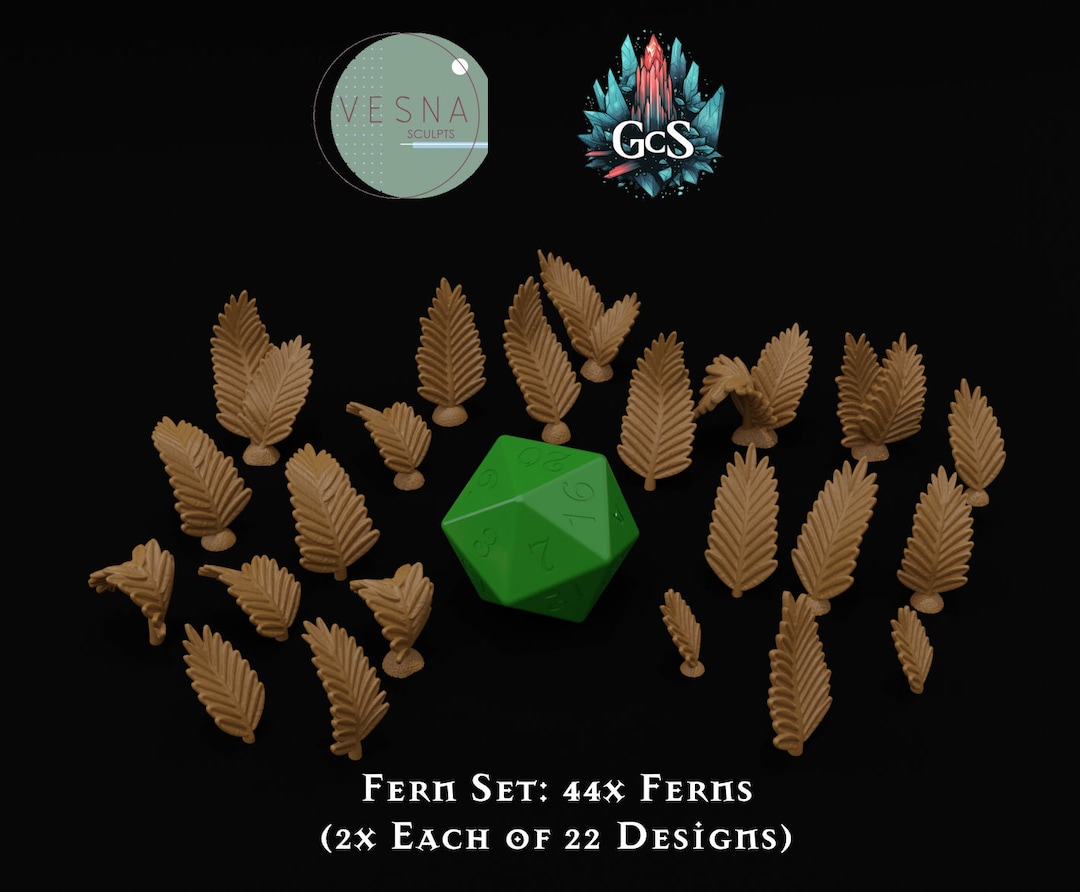 Fern Basing Bits - Vesna Sculpts - Dnd | Pathfinder | Warhammer | Aos ...