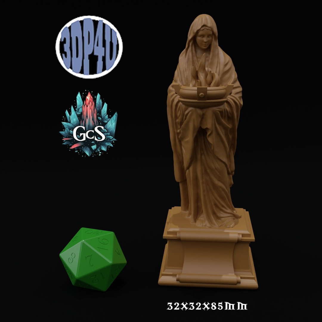 Flame Statue - 3dpforu - Scatter Terrain - Dnd | Pathfinder | TTRPG ...