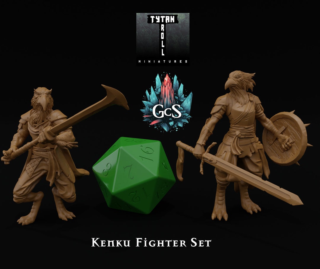 Kenku Fighter - Male/female - Dnd | Pathfinder | TTRPG - 32mm Scale ...