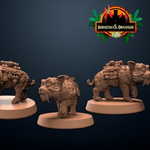 Saber Toothed Tiger - Falcata3d - Chibi Dino Pet - Dnd | Pathfinder ...