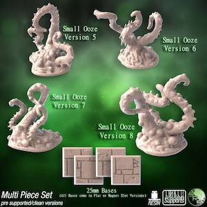 Small Oozes (4x or 8x) - Dnd | Pathfinder | TTRPG Monster - 32mm Scale ...