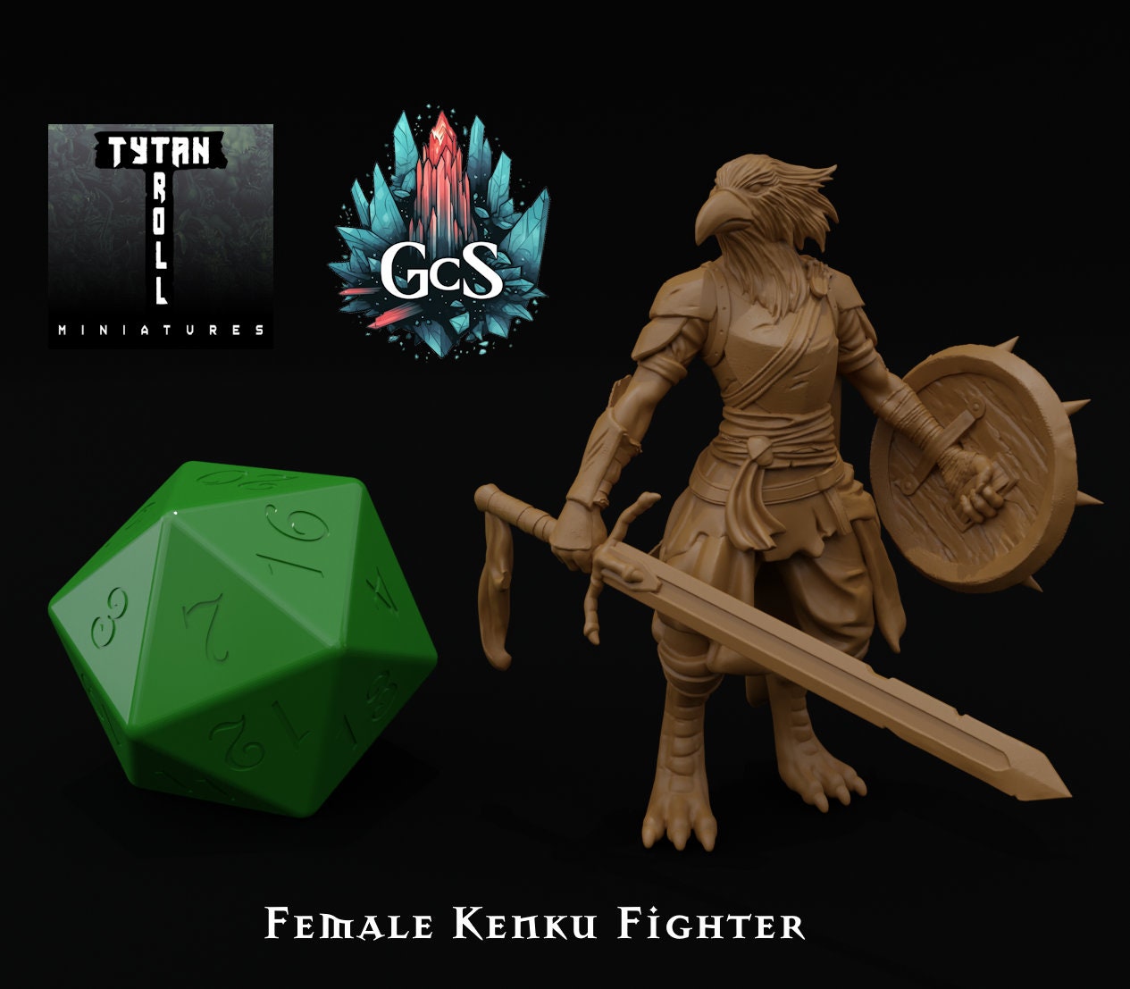 Kenku Fighter - Male/female - Dnd | Pathfinder | TTRPG - 32mm Scale ...