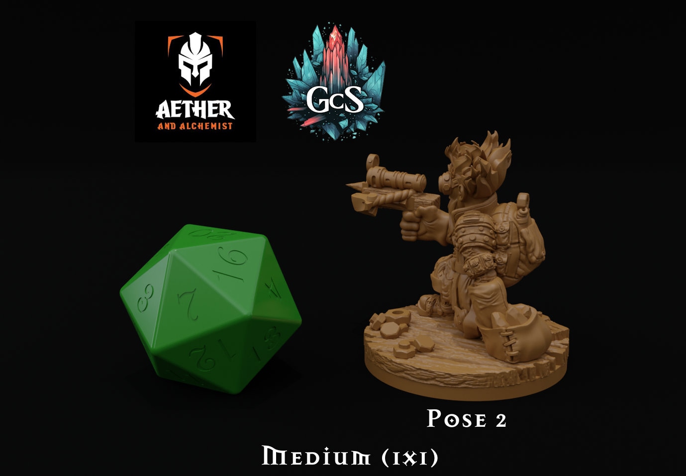 Gnome Artificer Aether & Alchemist Medium Miniature or 75mm Scale ...