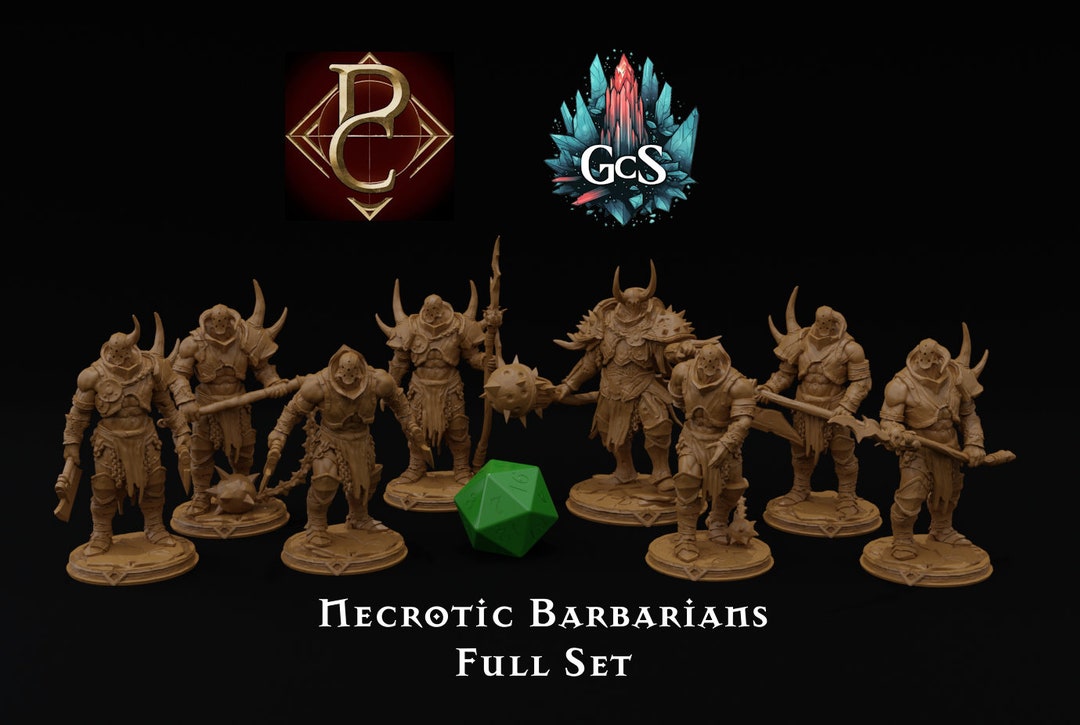 Necrotic Barbarians (8 Poses) - Parasite Collectibles - Plague Warriors ...