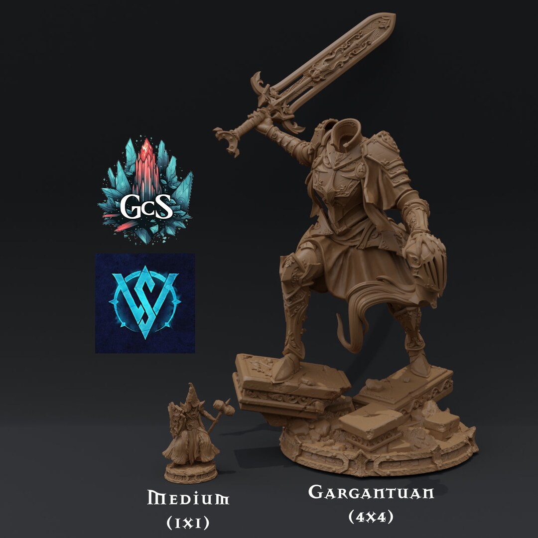 Divine Dullahan - Witchsong Miniatures - Large/gargantuan Creature or ...