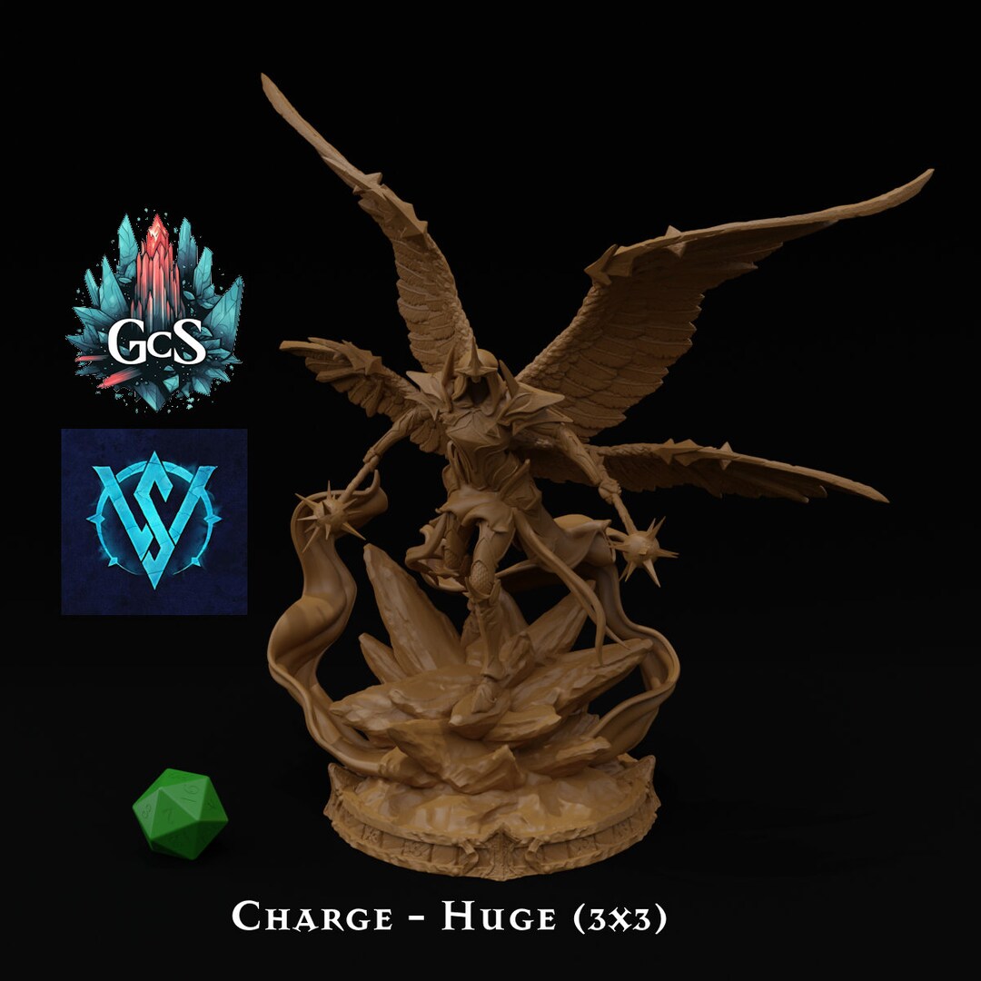 Starlight Seraph - Witchsong Miniatures - Huge Angel (2 Poses) or 100mm ...