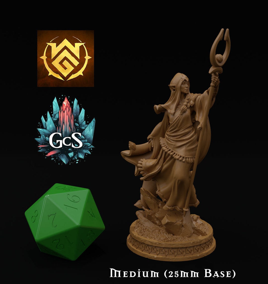 Iris the Luminary - Witchguild Miniatures - Medium/large/gargantuan Figurine or 100mm Bust - DND ...